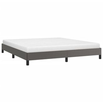 vidaXL Cadre de lit Gris 180x200 cm Similicuir