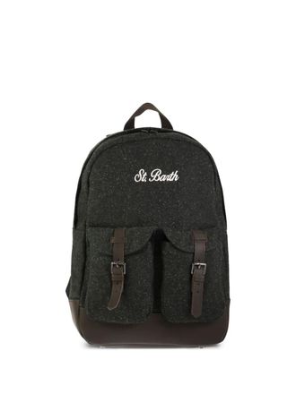 MC2 Saint Barth Rucksack mit Logo-Stickerei - Gr&uuml;n