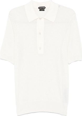 Tom Ford polo en maille - Blanc