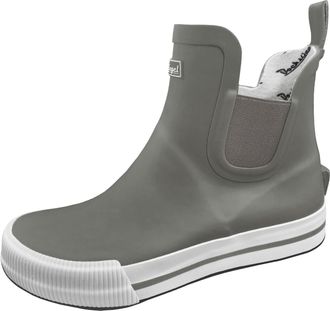 Bockstiegel Damen Gummistiefel Regenstiefel Gummistiefelette Kurzstiefel Momo, Farbe:Grau, Schuhgr&ouml;&szlig;e:EUR 38, Artikel:-5010 Gray/wei&szlig;