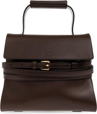Moschino Tie Me Leder Tasche - - Bags - Damen - Braun - ONE SIZE
