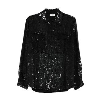 P.A.R.O.S.H. Schwarze Hemden f&uuml;r M&auml;nner - - Blouses & Shirts - Damen - Schwarzk - S