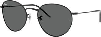 Ray-Ban Runde Reverse Sonnenbrille- Dunkelgraue Gl&auml;ser - - Accessories - unisex - Schwarzk - 53 MM