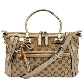 Gucci Sac bandouli&egrave;re en toile GG Pre-owned - Femme - Pre-owned - Beige - Taille: ONE Size