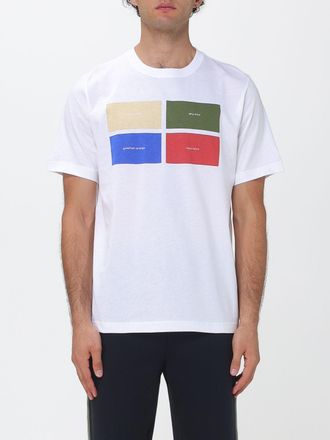 Paul Smith T-shirt &agrave; col rond en coton bio avec imprim&eacute; graphique contrastant