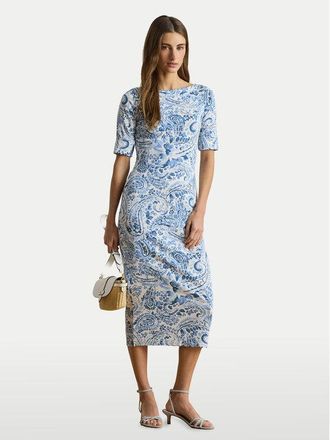 Lauren Ralph Lauren Kleid f&uuml;r den Alltag 200B22023001 Hellblau Slim Fit