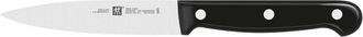 Zwilling Twin Chef Spick-/Garniermesser, Klingenlänge: 10 cm, Kleines Klingenblatt, Rostfreier Spezialstahl/Kunststoff-Griff im Nietendesign, Schwarz