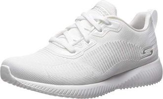 Skechers Femme Bobs Squad Tough Talk Basket, Wht, 38.5 EU