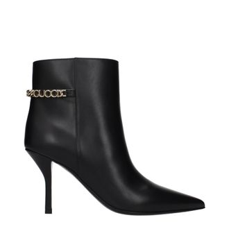 Gucci Femmes Bottines Cuir Noir