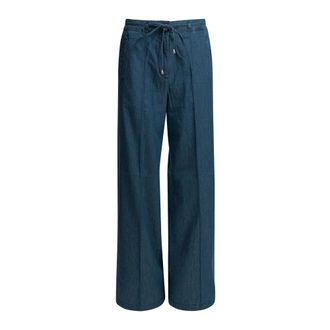 Shaft Pantalon large en denim - Femme - Jeans - Bleu - Taille: W30