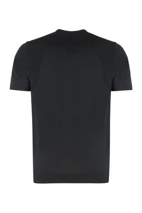 HUGO BOSS Mens Crew Neck T-Shirt Cotton Blend Black T-Shirts And Polos