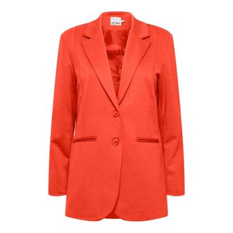 Ichi Ihkate SUS Oversized Blazer - - Jackets - Damen - Rot - S