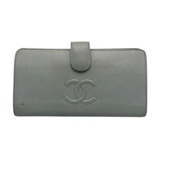 Chanel Portefeuille Long Pre-owned Vintage (Pliable) - Femme - Pre-owned - Gris - Taille: ONE Size