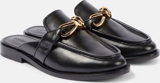 Bottega Veneta Slippers Astaire Knot aus Leder