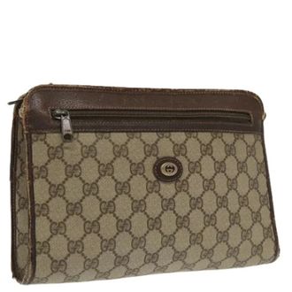 Gucci Pochette Vintage GG Canvas Pre-owned - Femme - Pre-owned - Beige - Taille: ONE Size
