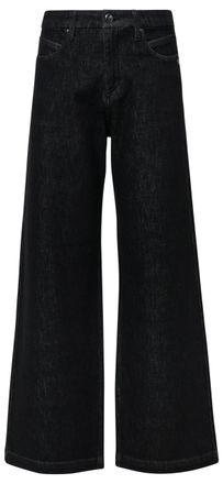 s.Oliver Black Label s.Oliver Schwarz LABEL Damen 2170572 Jeans Hose, Suri Wide Leg, Grey/Black, 36/30