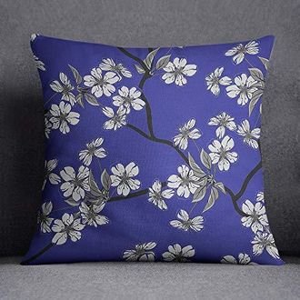 Bonamaison Le Jardin du Lin Kissenhüllen, Cotton, Mehrfarbig, 45x45