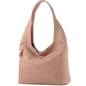modamoda.de T155 Sac &agrave; main en cuir pour femme Shopper &agrave; bandouli&egrave;re Large fabriqu&eacute; &agrave; la main en Italie, beige, L