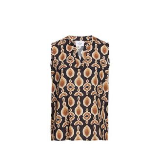 Au Printemps Paris gedruckte Tunika ohne Ärmel - schwarz