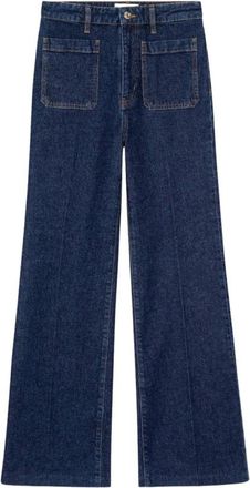 Frame Denim Femme, Jeans, Bleu, Taille: W27 The Refined Wide Jeans