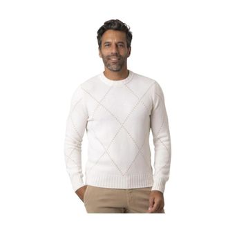 Gran Sasso Rundhalspullover - - Knitwear - Herren - Wei&szlig; - 2XL