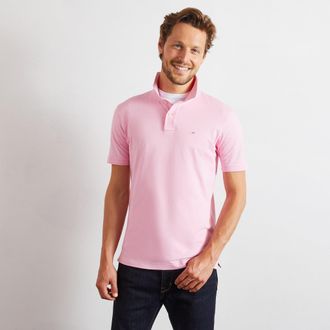 Eden Park Polo Rose En Coton Pima Stretch Old Ref Pp