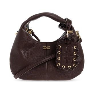 Ganni Mini Hobo Bag - - Bags - Damen - Braun - ONE SIZE