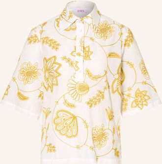 Eres Eres Blusenshirt Izana Mit Lochspitze Und 3/4-Arm weiss
