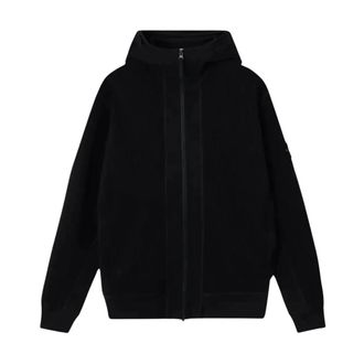 Stone Island Homme, Sweatshirts et sweats &agrave; capuche, Noir, Taille: M Cotton Waffle Fleece Sweat &agrave; capuche