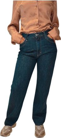 Please Femme, Jeans, Bleu, Taille: 42 FR Jean &agrave; jambes larges