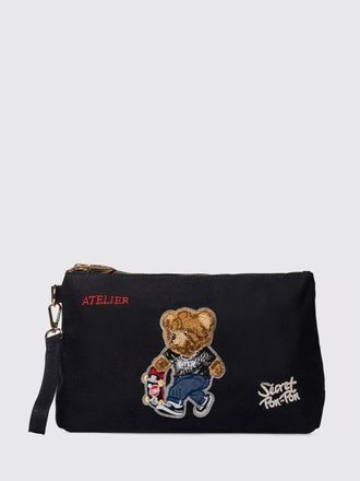 Secret Pon Pon Clutch Damen Farbe Schwarz