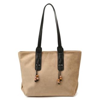 Generic Kexpery Sac &agrave; Main Vintage en Daim Faux Grande Capacit&eacute; Style R&eacute;tro Sac Sous le Bras pour Femmes Voyage Travail