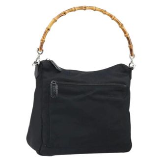 Gucci Sac bandouli&egrave;re en nylon Pre-owned - Femme - Pre-owned - Noir - Taille: ONE Size