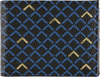 Draeger PARIS 1886 Herren Grafiken - Blau Schwarz Gold Geldbörse, Royalblue
