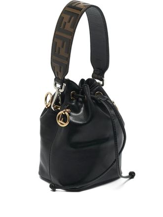 Fendi sac seau en cuir - Noir