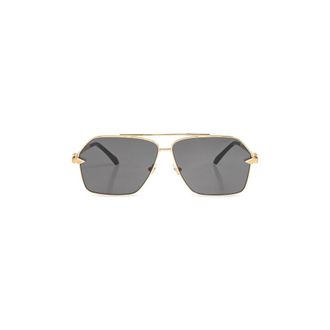 Versace Geometrische Square Sonnenbrille - - Accessories - Herren - Gelb - 63 MM