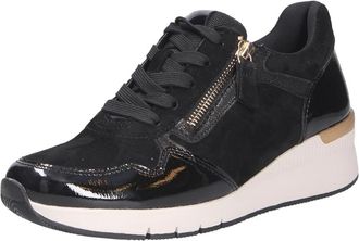Gabor Bequemer Schn&uuml;rschuh aus Lackleder - - Shoes - Damen - Schwarzk - 41 EU