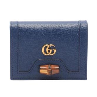 Gucci Portefeuille Pre-owned (bi-pli) - Femme - Pre-owned - Bleu - Taille: ONE Size