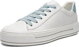 Ara Damen Canberra Sneaker, Weiss,Aqua, 41.5 EU Weit