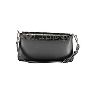 Calvin Klein Crocodile-Embossed Leather Card Case - Black