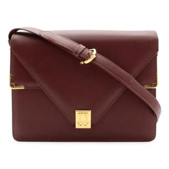 Cartier Sac bandouli&egrave;re Must de en cuir pr&eacute;-poss&eacute;d&eacute; - Femme - Pre-owned - Rouge - Taille: ONE Size