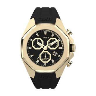 Timex Homme, Accessoires, Noir, Taille: ONE Size Montre de luxe &agrave; bracelet synth&eacute;tique