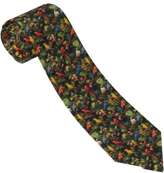Generic Motif Perroquet Hawaïen Cravate Décontractée Cravate Homme Élégante Cravates Pour Scolaires Fêtes Femmes