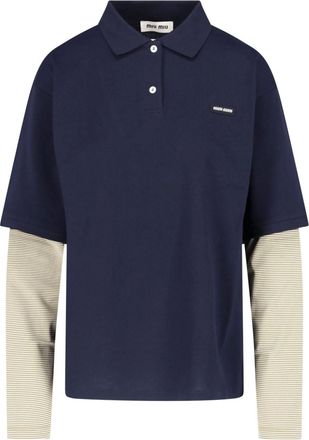 Miu Miu Cotton Logo Polo
