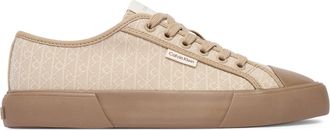 Calvin Klein Sneakers aus Stoff Calvin Klein Vulc Low Laceup Aop Canvas HW0HW03142 Beige