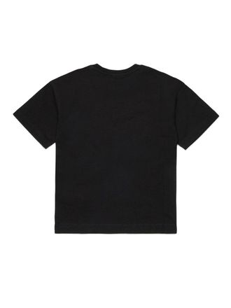 Diesel Logo-Embroidered Cotton T-Shirt - Black