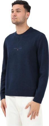 Tommy Jeans Homme, Pulls, Bleu, Taille: M TJM Slim Linear Sweater
