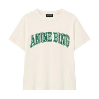 Anine Bing Shelley Tee - - Tops - Damen - Beige - M