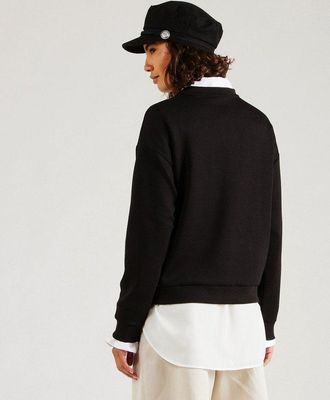 Vila Sweatshirt Sandy (1-tlg) Plain/ohne Details