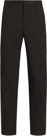 Dolce & Gabbana Homme, Pantalons, Noir, Taille: M Pantalon Tailleur en Coton